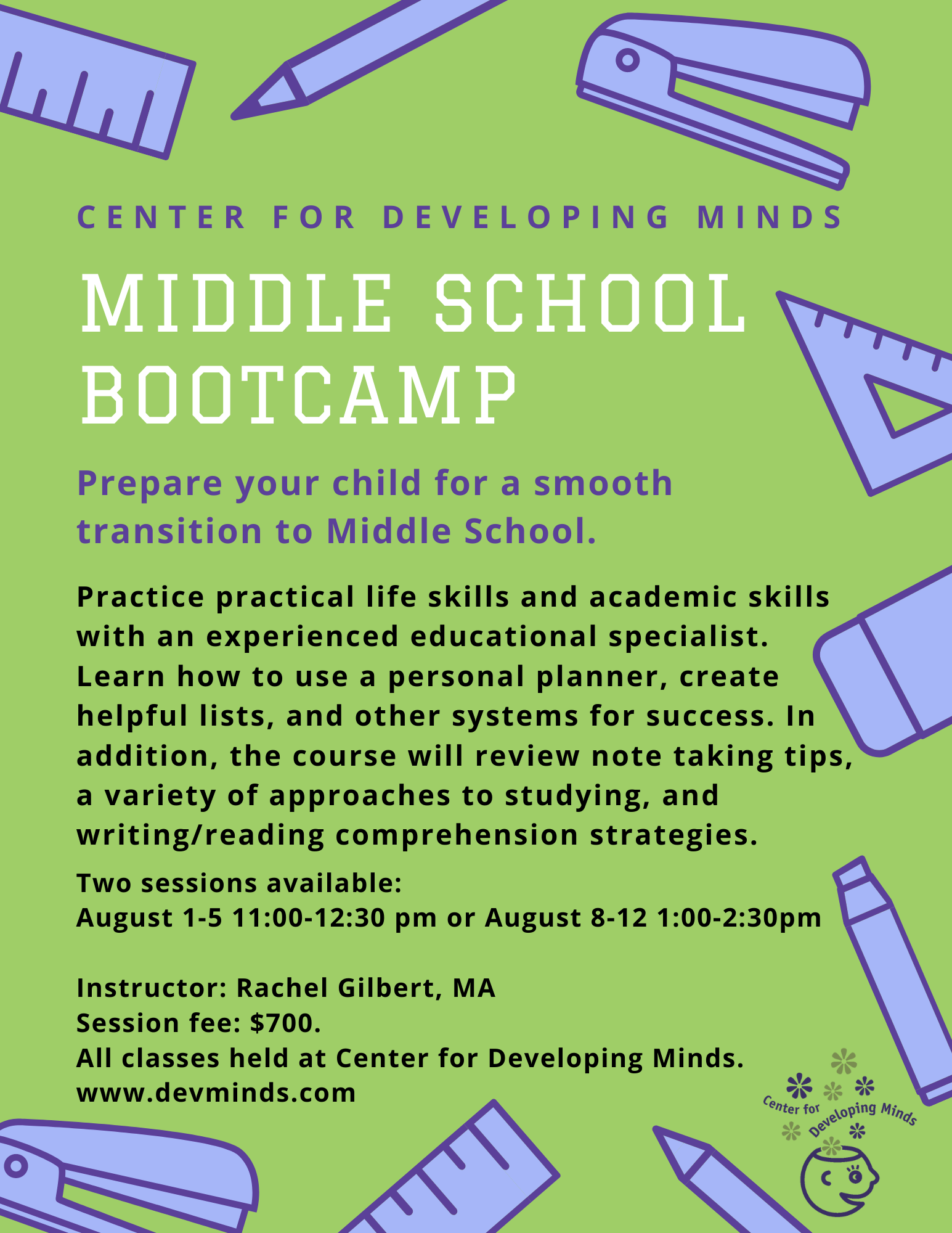 Classes & Support Groups – Center for Developing Minds